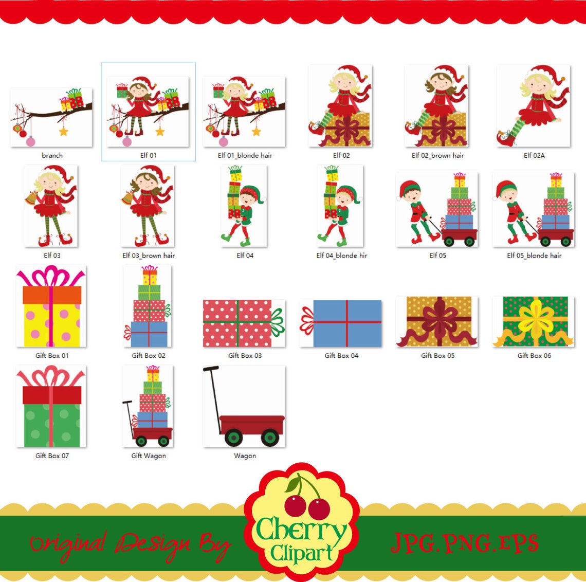 Christmas Elves Digital Clipart Set-santa's Little Helper | Etsy