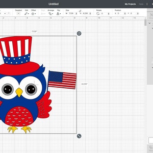 4th of July Owl Svg,independence Day Owl Svg Silhouette & Cricut Cut ...