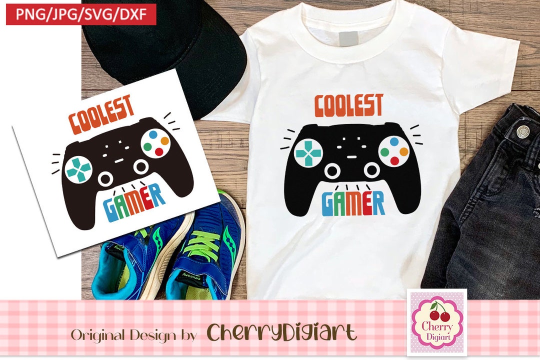 COOLEST GAMER Video Game Machine Silhouette & Cricut Cut, Vinyl Cutters ...