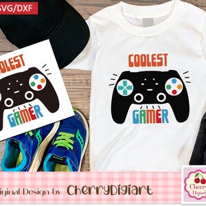 COOLEST GAMER Video Game Machine Silhouette & Cricut Cut, Vinyl Cutters ...