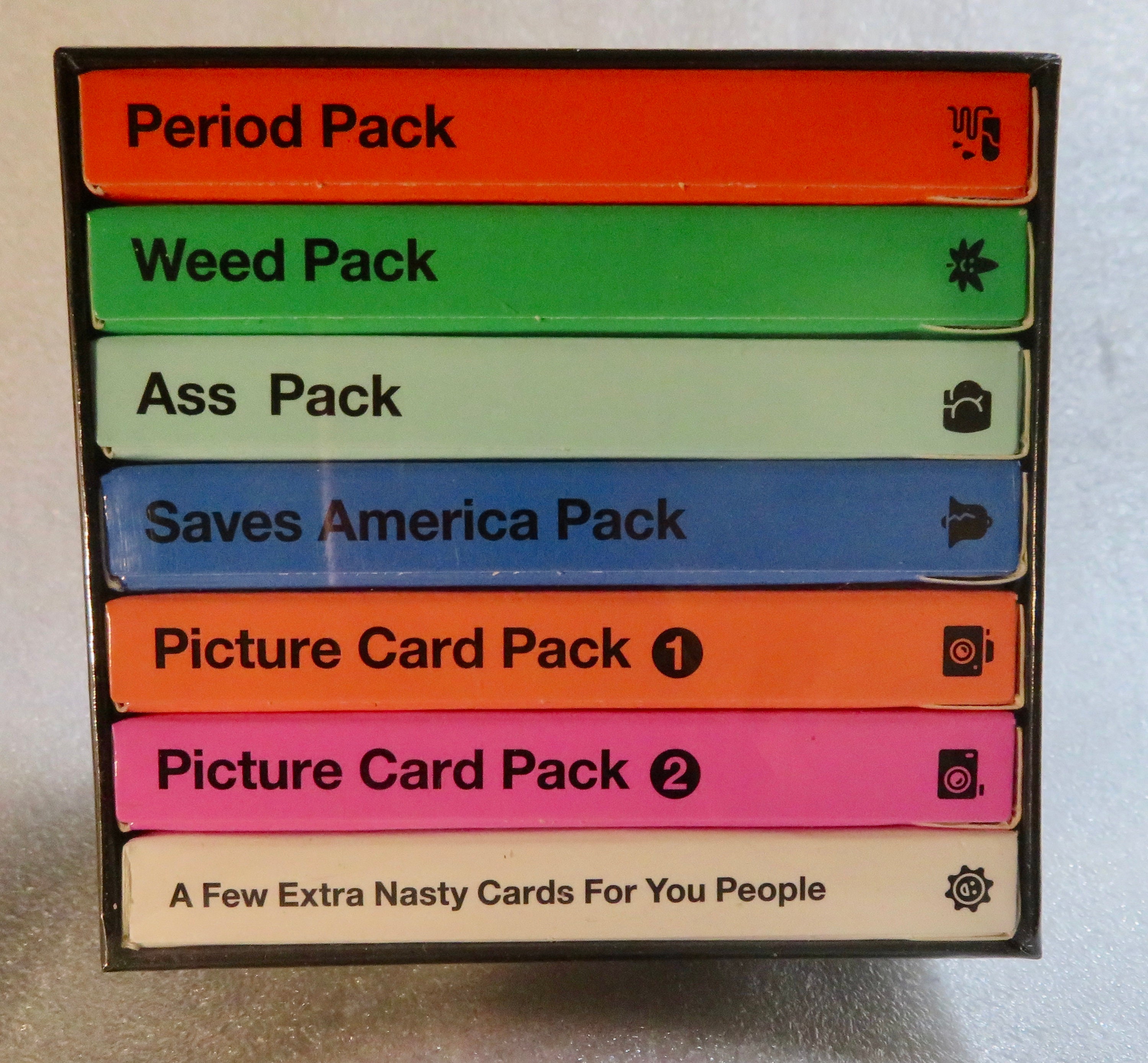 Nasty Bundle Cards Against Humanity Game 6 Themed Packs 10 New Cards - Etsy
