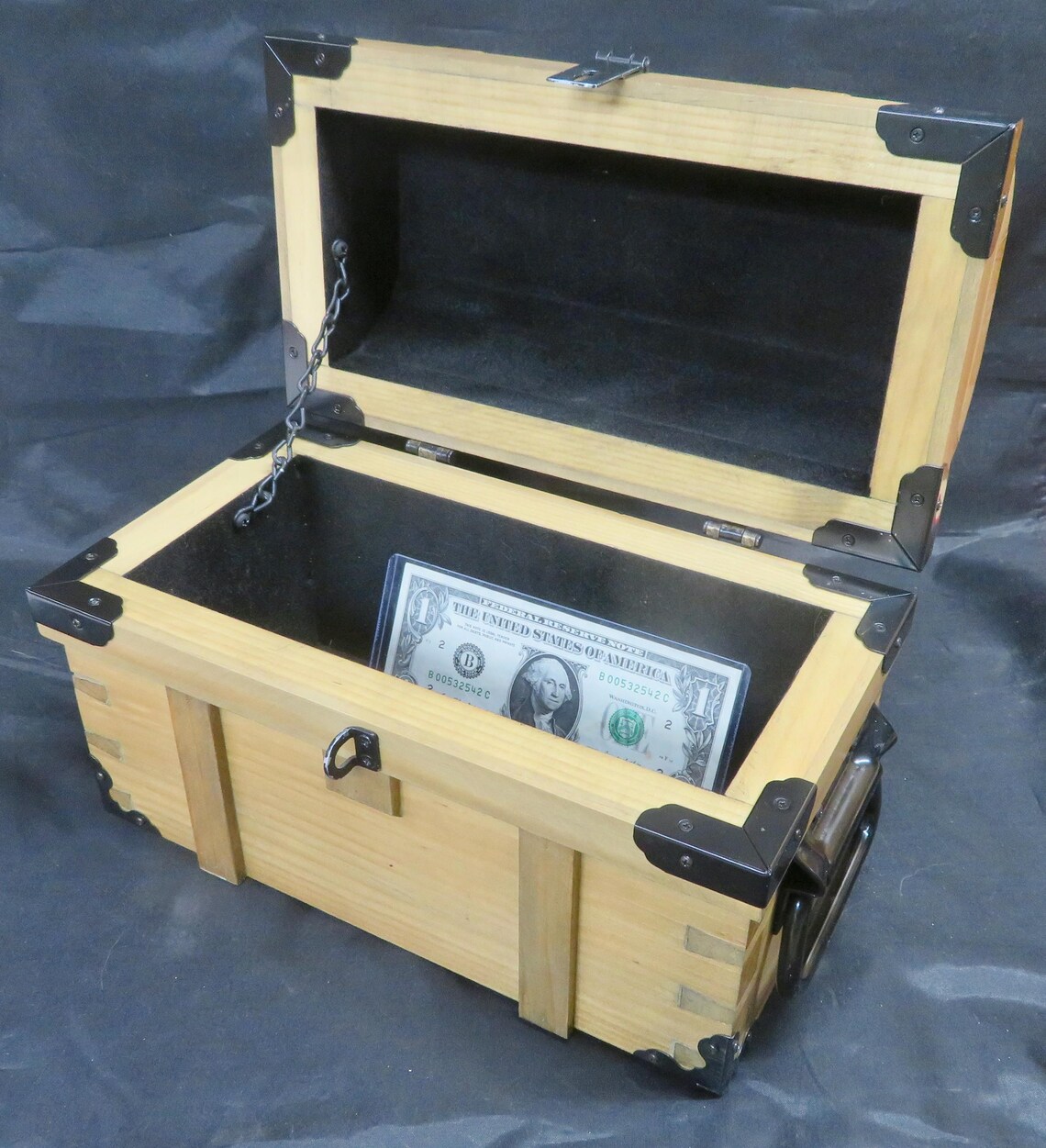 Pirate Treasure Chest With Black Hardware - Etsy