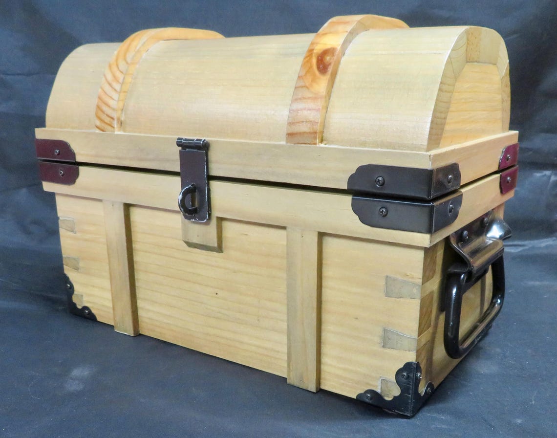 Pirate Treasure Chest With Black Hardware - Etsy