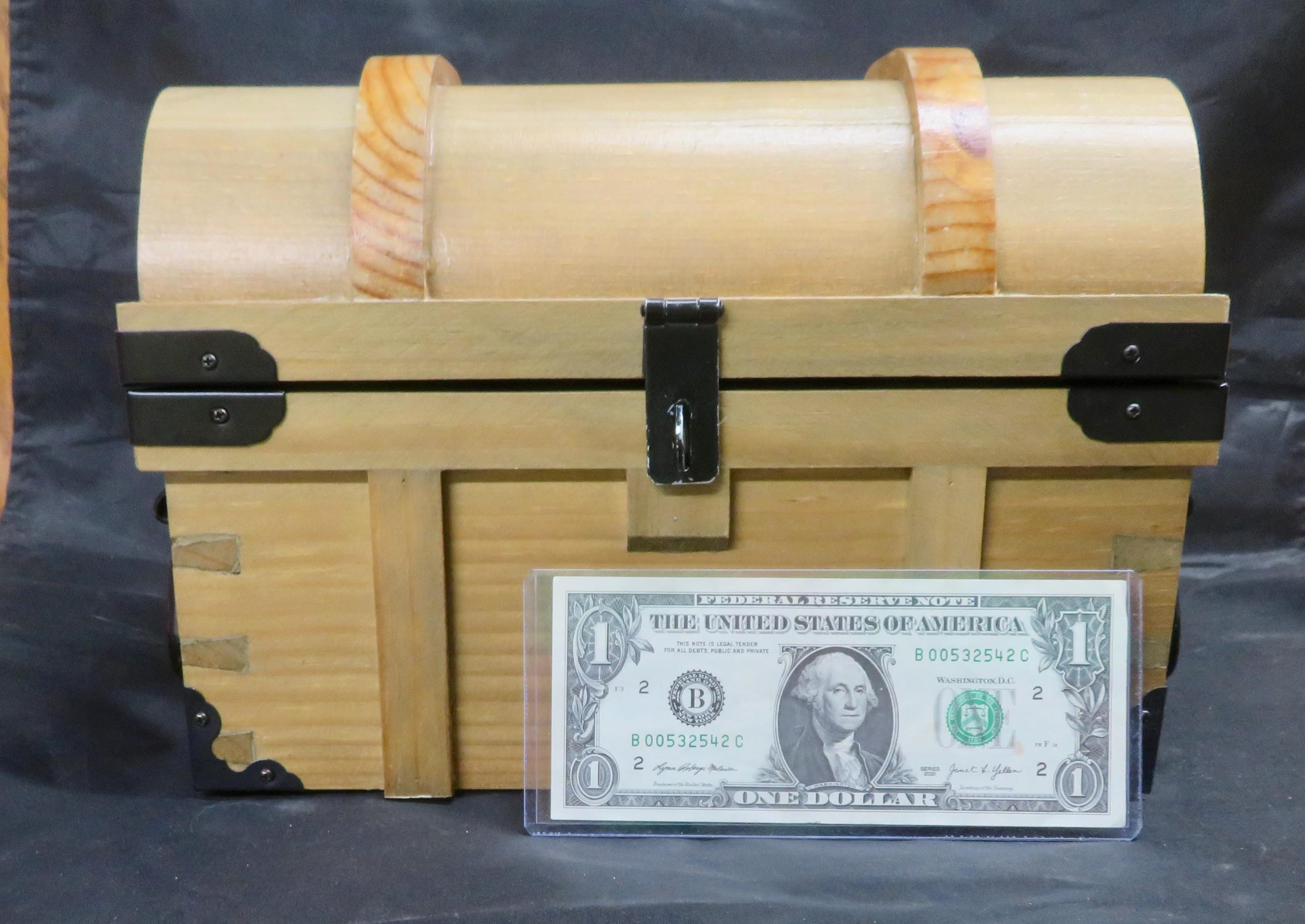 Pirate Treasure Chest With Black Hardware - Etsy