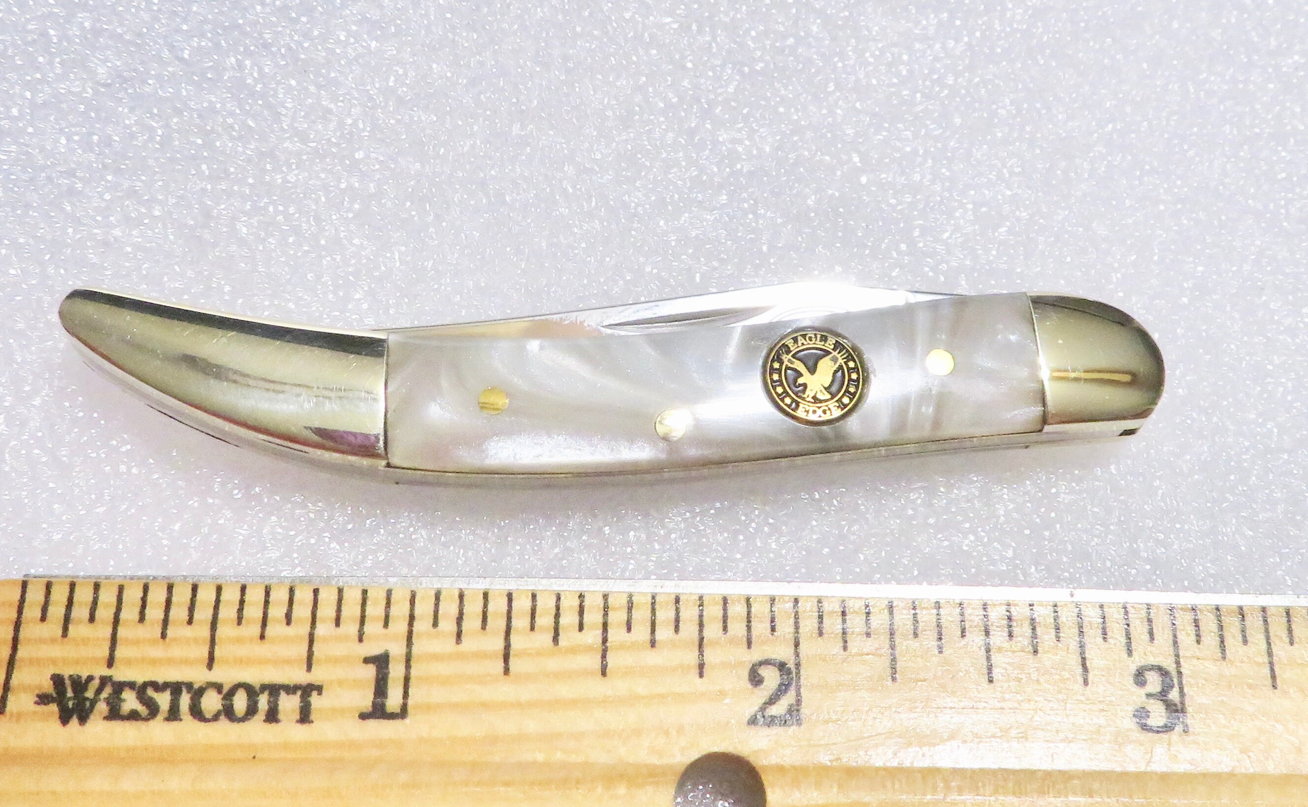 KENTUCKY Texas Toothpick Pocket Knife Eagle Edge Pearl Handle NEW - Etsy