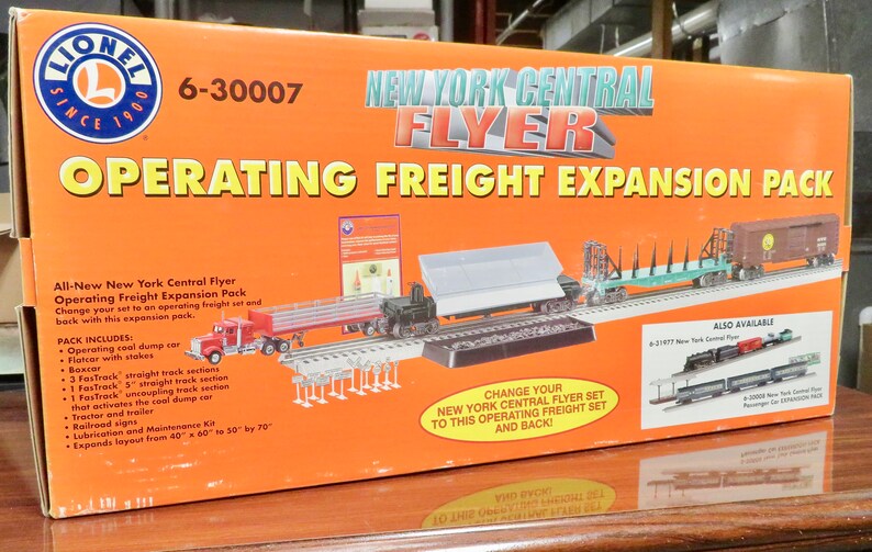 Lionel 6-30007 New York Central Flyer Operating Freight Expansion Pack ...