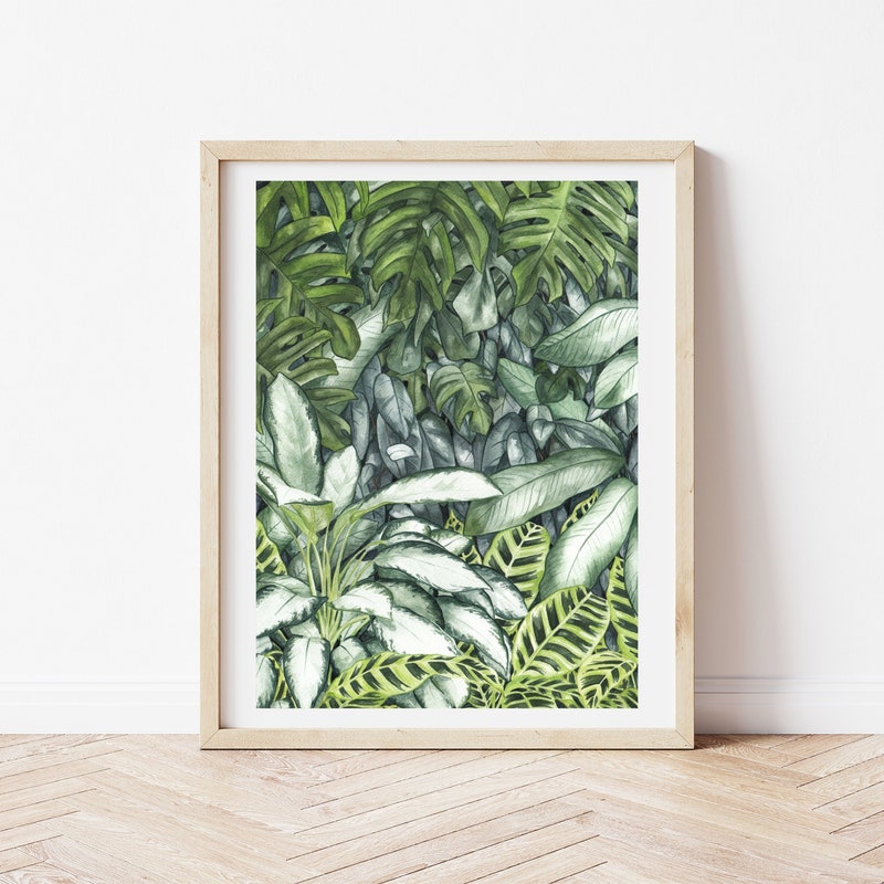 Jungle Leaf Art - Etsy