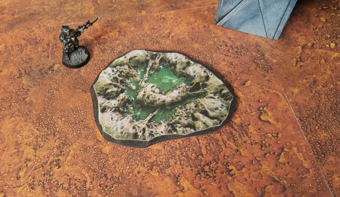 Alien Acid Spawning Pools Set Print and Play Terrain for | Etsy