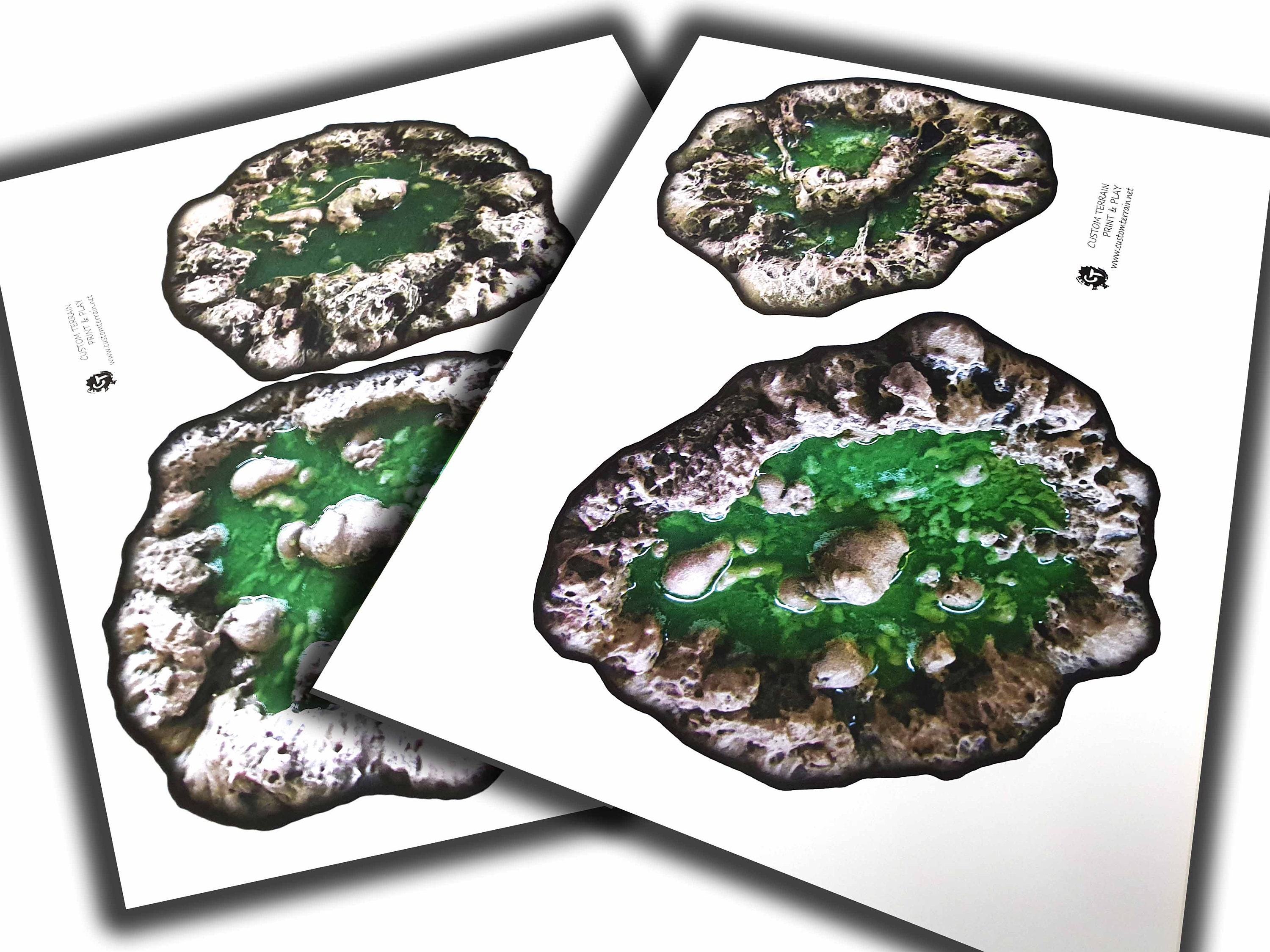 Alien Acid Spawning Pools Set Print and Play Terrain for - Etsy Australia