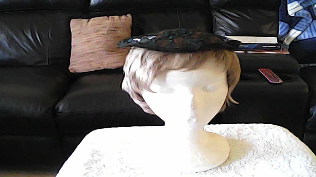Black and Green Round Head Covering - Etsy