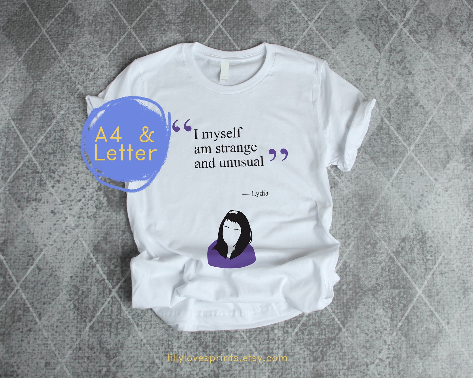 Beetlejuice Lydia Quote Print | Halloween Movie Poster (digital ...