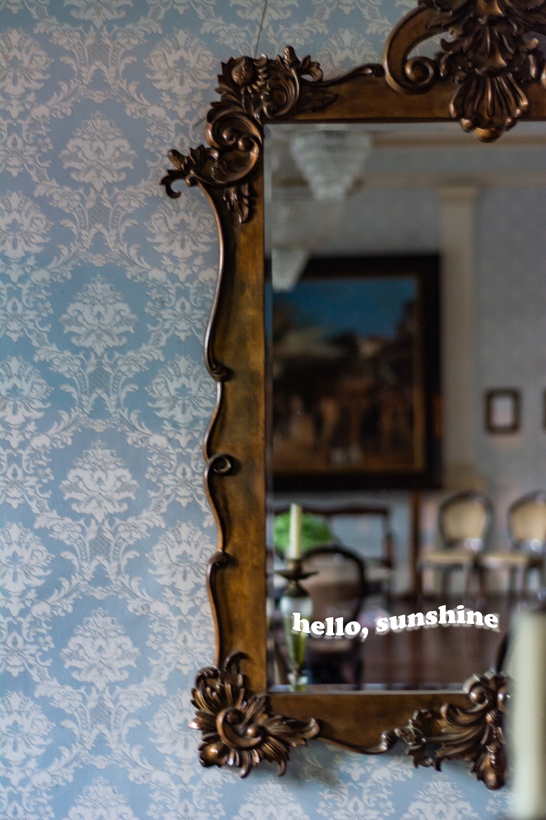 Aesthetic Mirror Decal | Hello Gorgeous, Sunshine Quote - Etsy