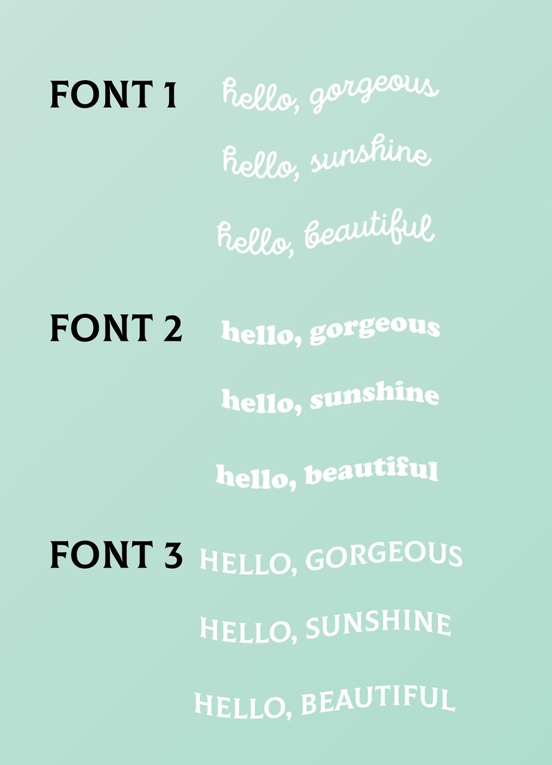 Aesthetic Mirror Decal | Hello Gorgeous, Sunshine Quote - Etsy UK