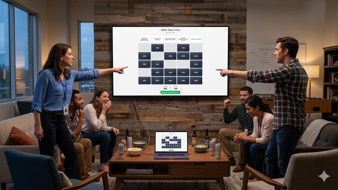 Interactive Office Jeopardy Game | Customizable Digital Trivia With ...
