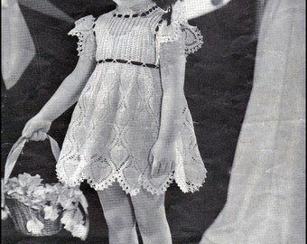 No.39 Crochet Pattern PDF Vintage WW2 Era 1944 Girl's | Etsy