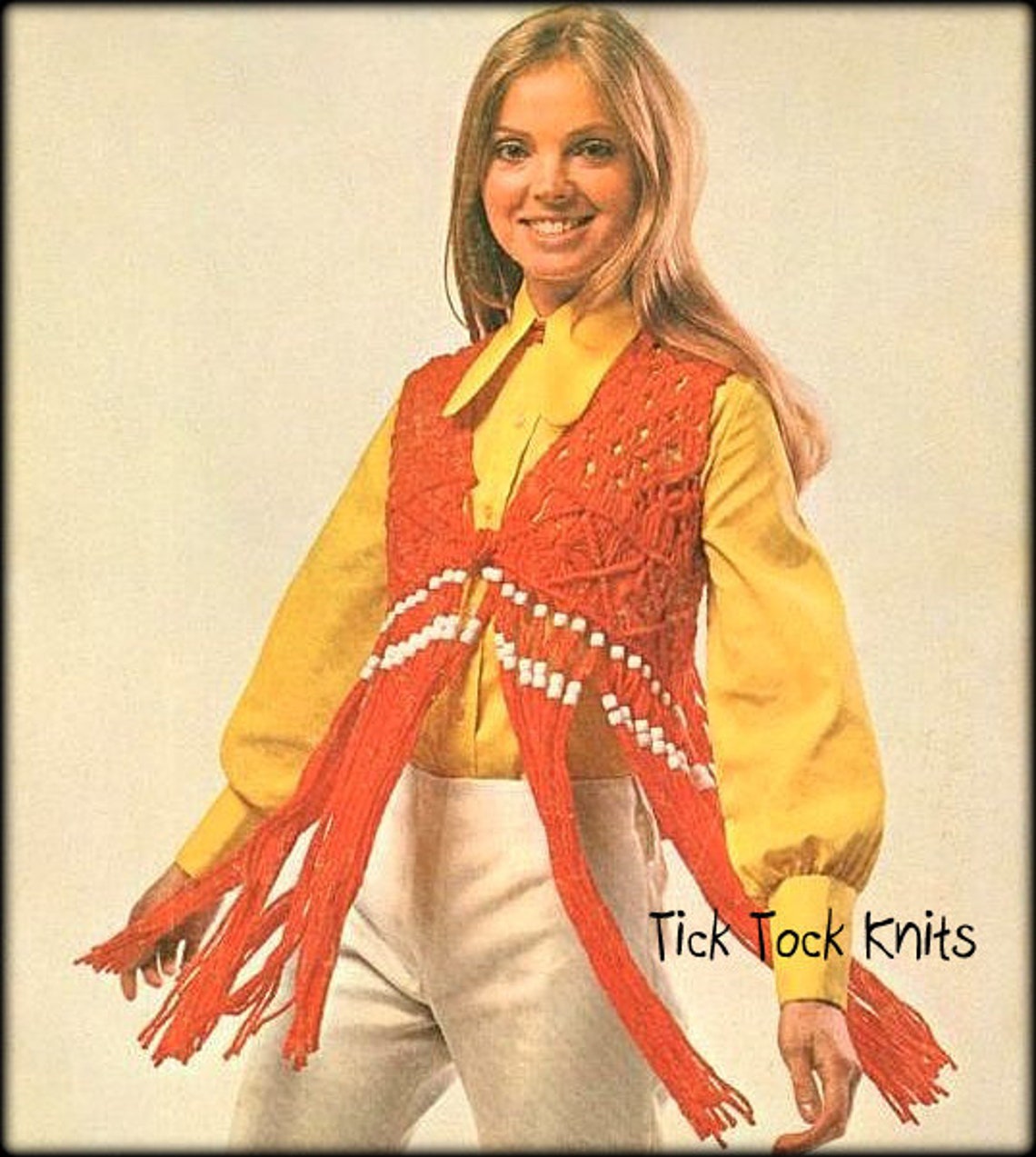 No.870 Macrame Vest Pattern PDF 1970's Vintage - for Women or Teenage ...