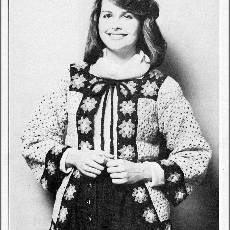 Granny Square Coat Dk - Etsy