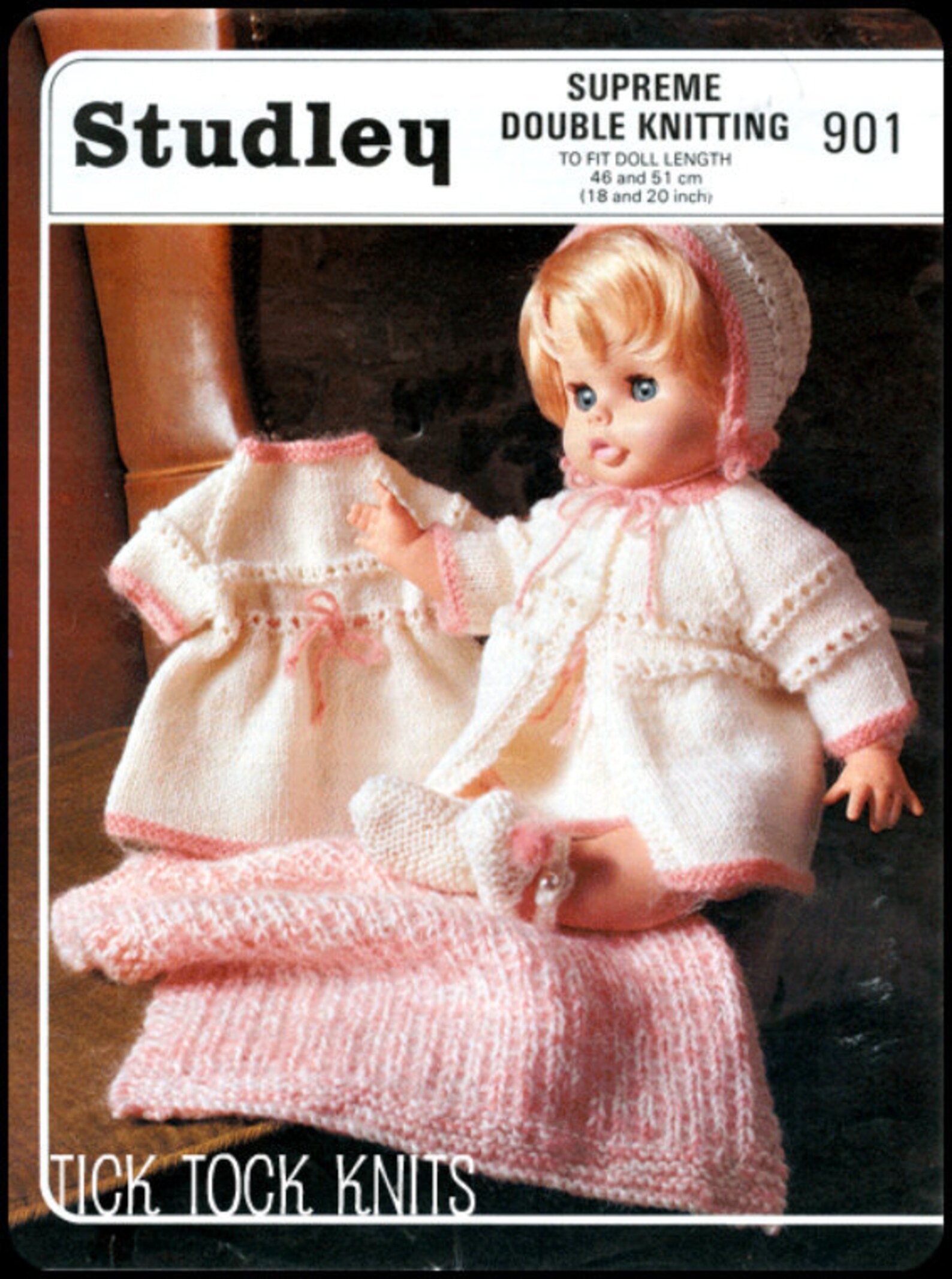No.27 PDF Vintage Knitting Pattern for 18" & 20" Dolls - Coat, Dress ...
