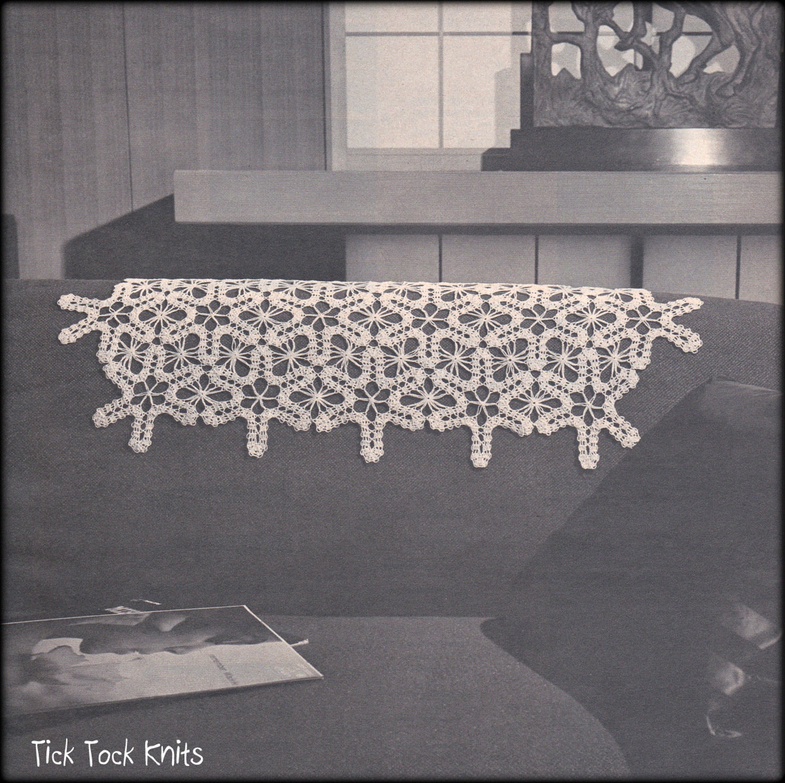 No.1102 Comfort Antimacassar Crochet Pattern PDF - 1970's Vintage ...