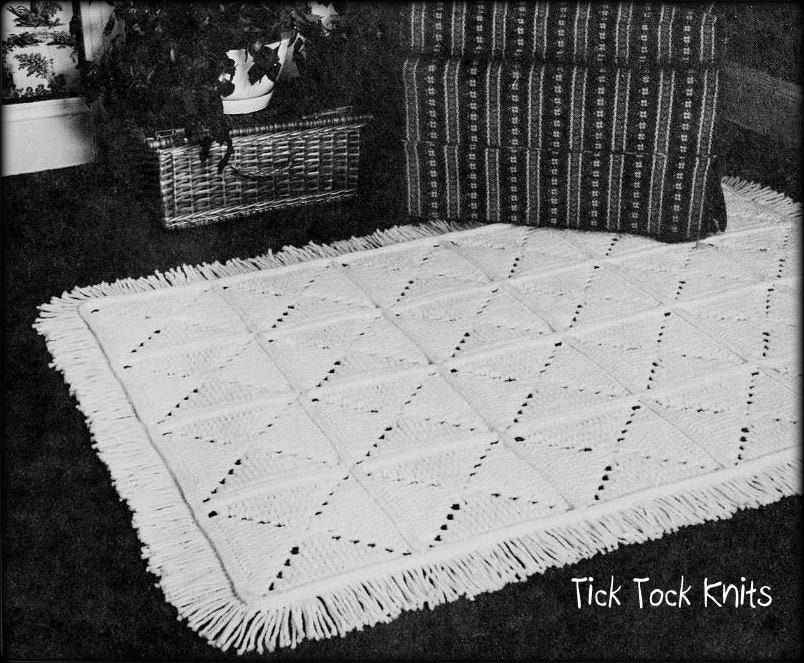 No.934 Reversible Rug Crochet Pattern PDF Vintage 1970's Retro Kitchen ...