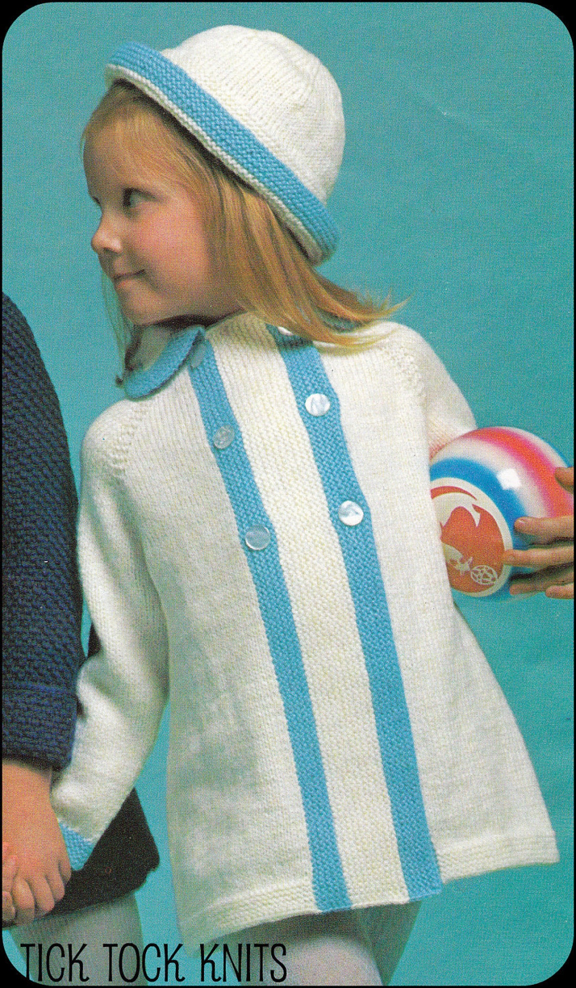 No.70 PDF Vintage Knitting Pattern Boy's or Girl's Knit Double Breasted ...