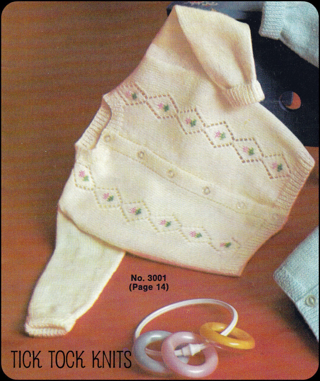 No.58 PDF Vintage Knitting Pattern for Baby Girl's Diamond Cardigan W ...