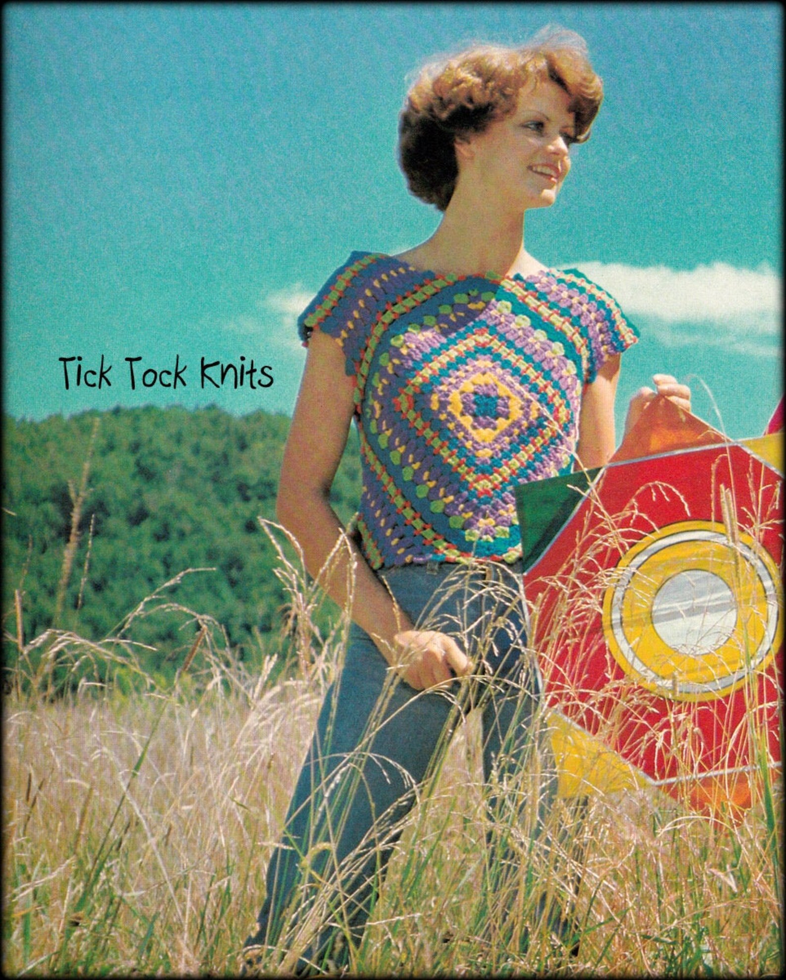 No.962 Vintage Crochet Pattern PDF 1970's Women's or Teen Girl's Granny ...