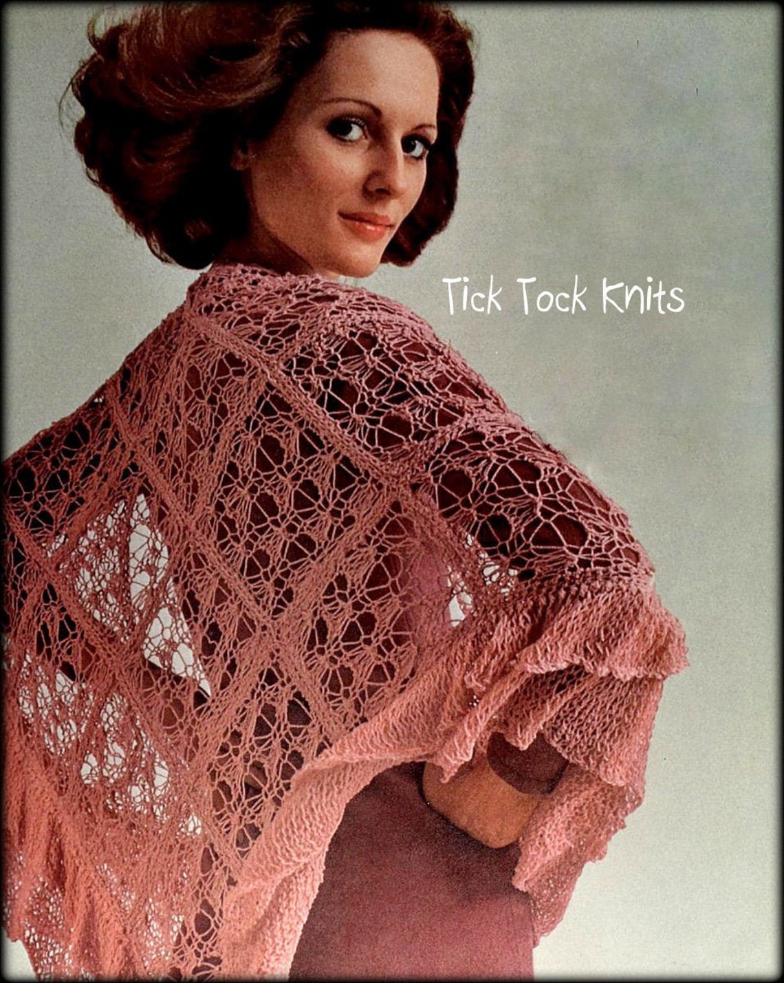 No.1182 Spider Web Motif Lace Shawl Knitting Pattern PDF - Etsy