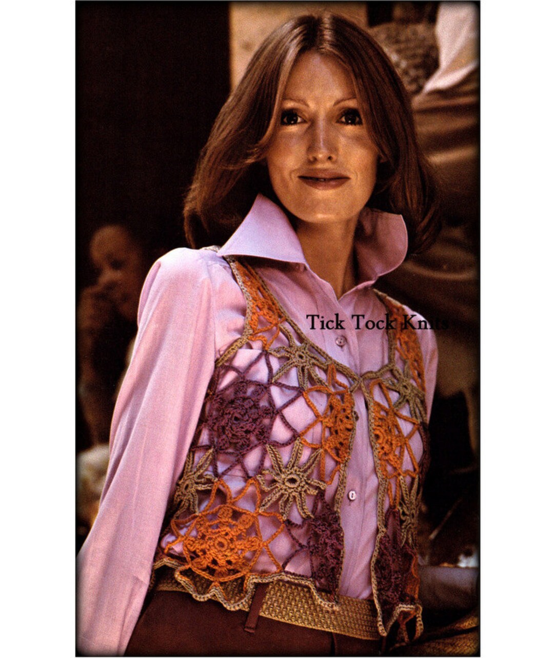 No.576 Spice Market Bolero Vest Crochet Pattern PDF for Women - Floral ...