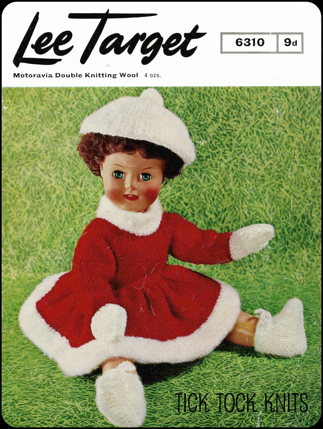 No.31 PDF Vintage Knitting Pattern for 18" Dolls - Ice Skating Outfit ...
