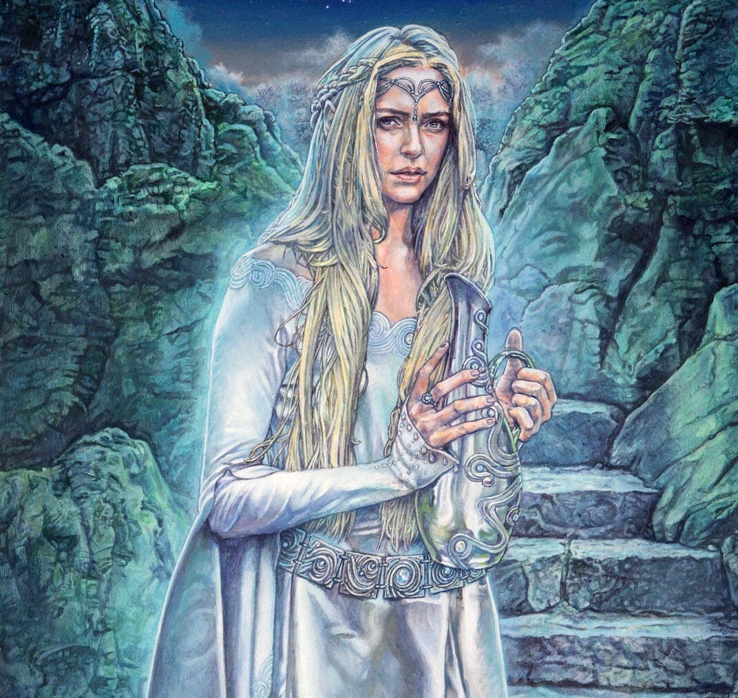 Tolkien Print Galadriel the Lord of the Rings Unique Gift for Any J R R ...