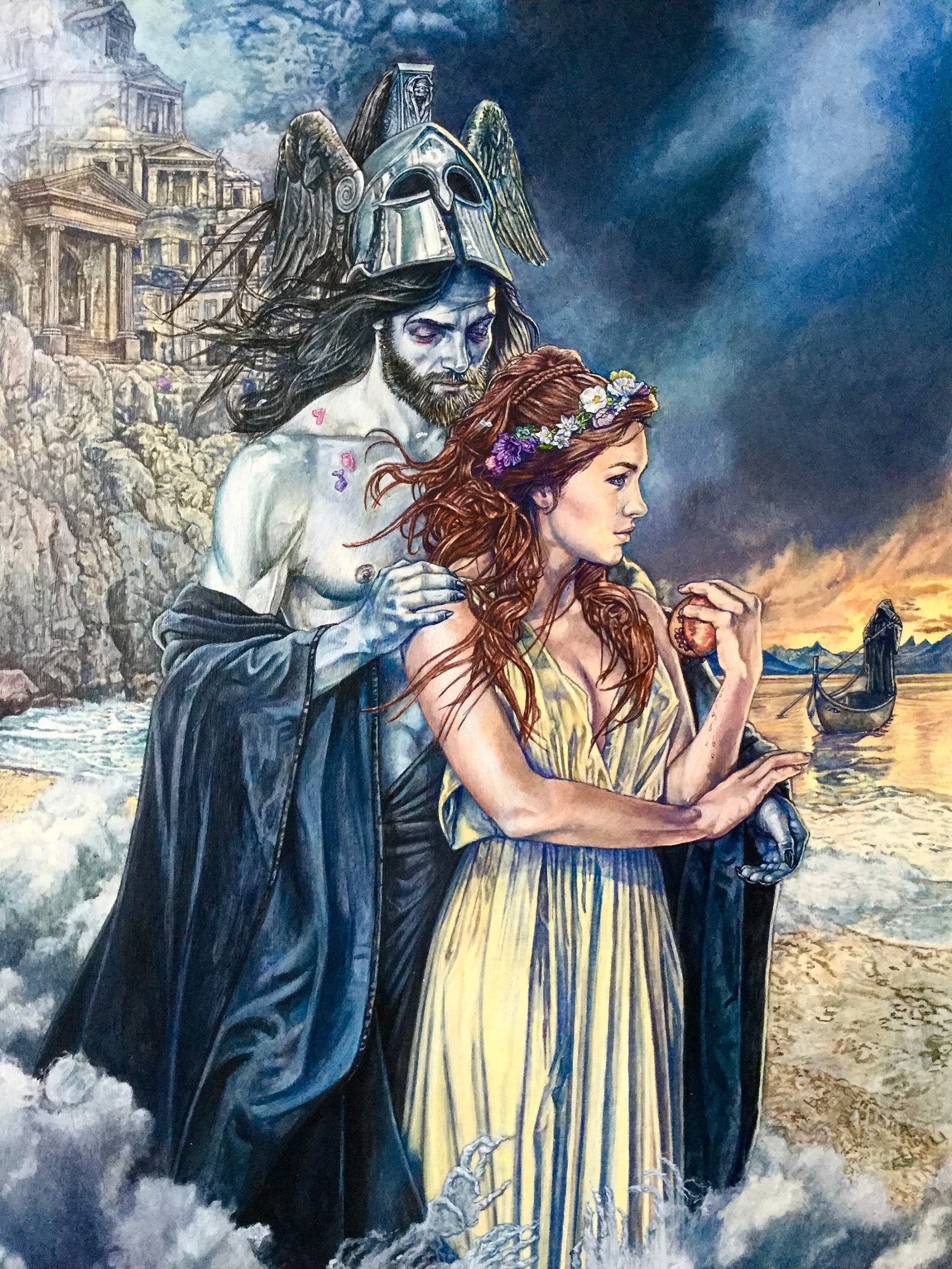 Hades and Persephone Print - Greek Mythology 10 X 12 Inches - Etsy