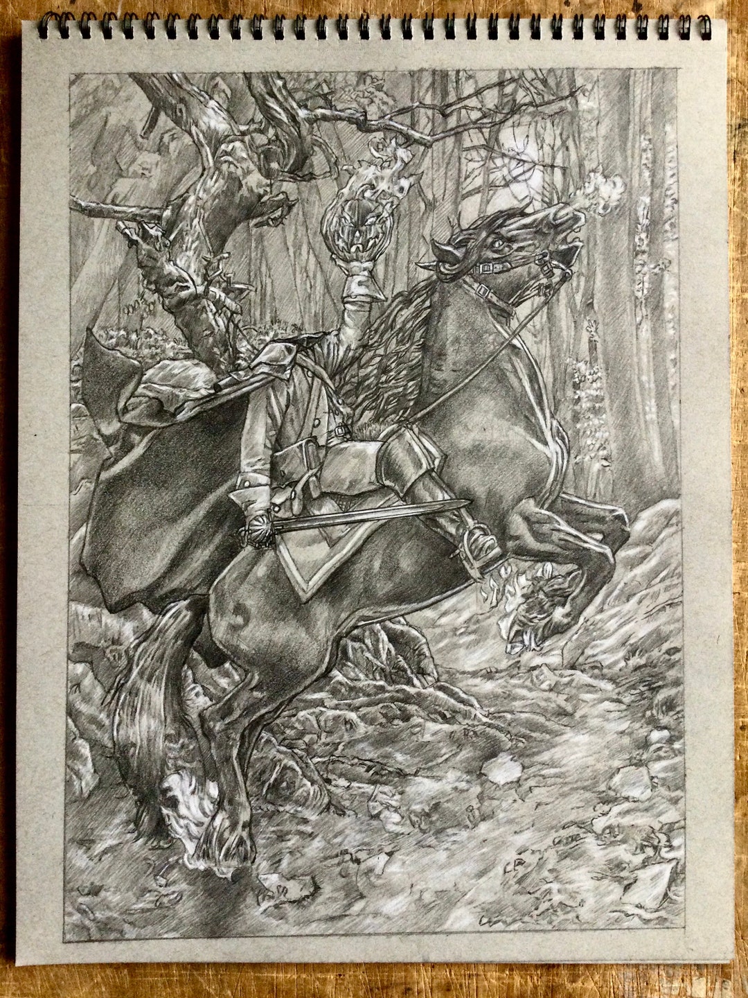 The Headless Horseman’ Inspired by Washington Irving’s ‘ the Legend of ...