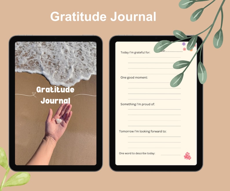 Digital Gratitude Journal (100 Pages), Mindfulness, Reflection - Etsy