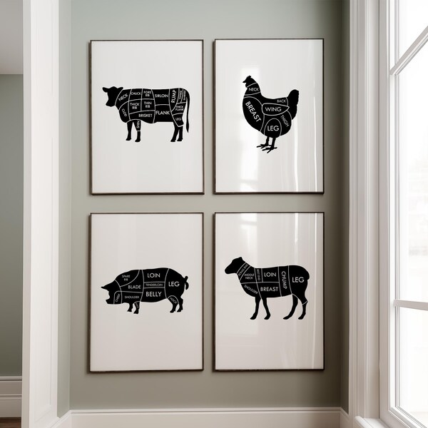 Butcher Prints - Etsy