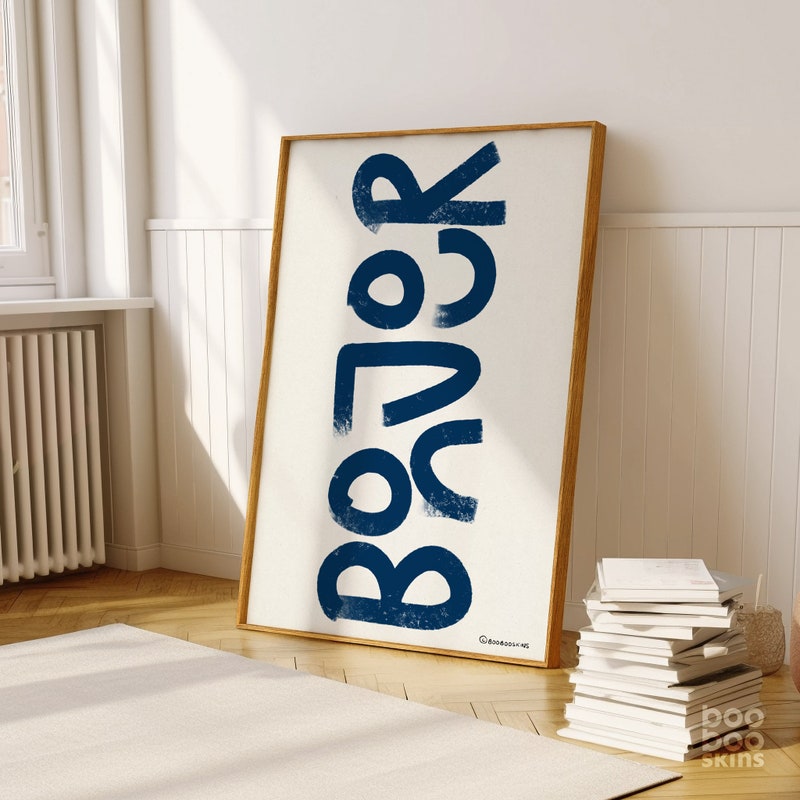 Bonjour Sign - Etsy