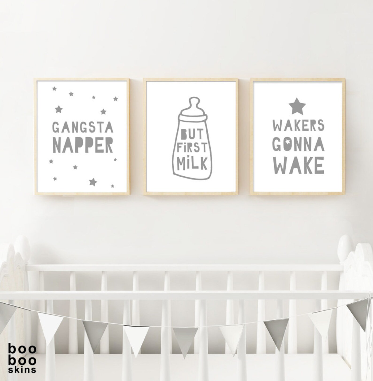Hip Hop Nursery Prints Set Prints Above Crib Gangsta - Etsy