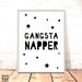 Hip Hop Nursery Prints Set Prints Above Crib Gangsta - Etsy
