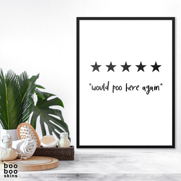 No Poo in the Loo Sign - Etsy