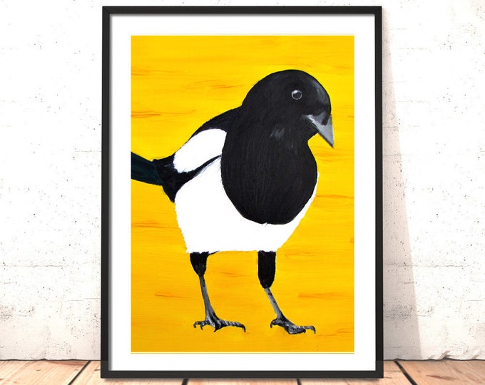 A3 Magpies Print - Etsy