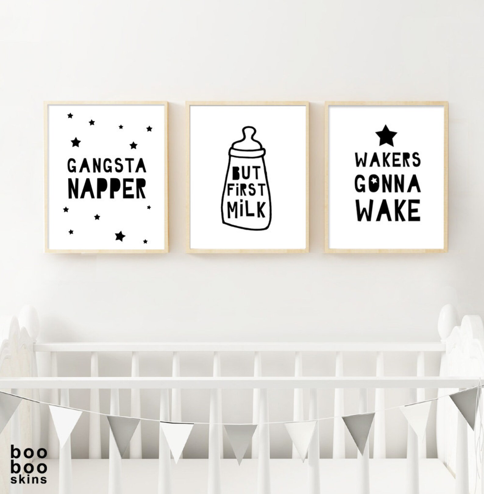 Hip Hop Nursery Prints Set Prints Above Crib Gangsta - Etsy