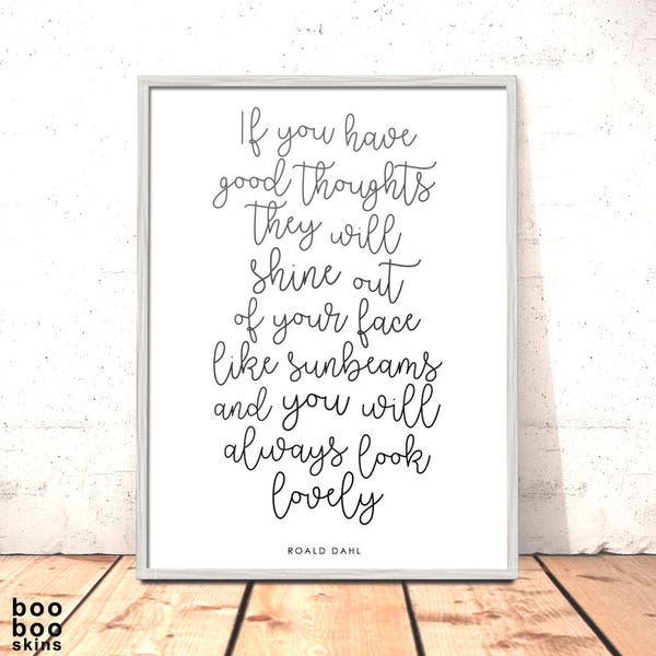 Roald Dahl Quote - Etsy UK