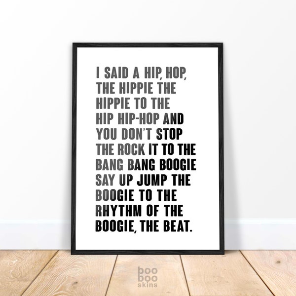 Rap Lyrics Wall Art - Etsy