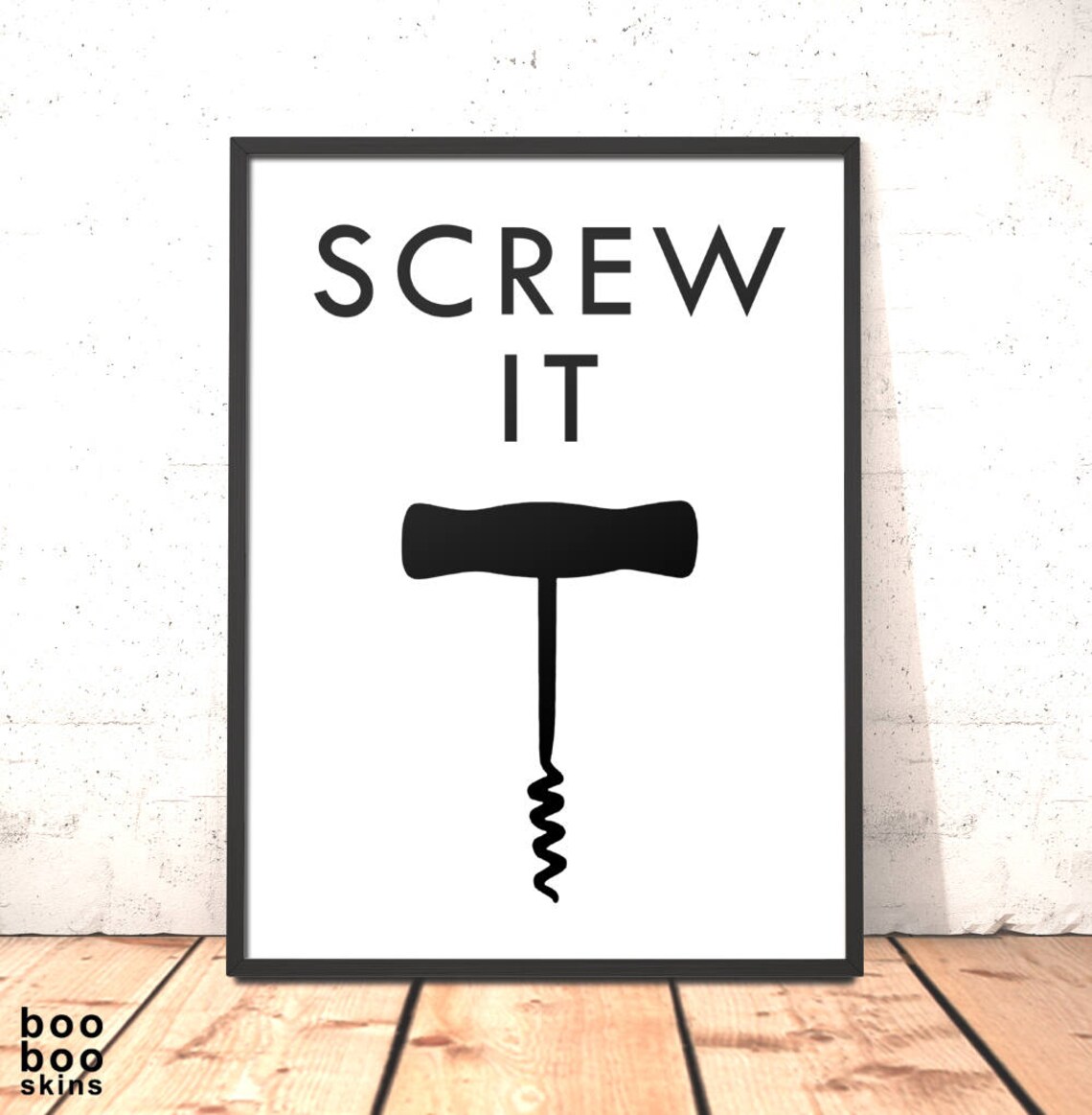 Kitchen Decor Print Screw It Print Funny Kitchen Art - Etsy UK