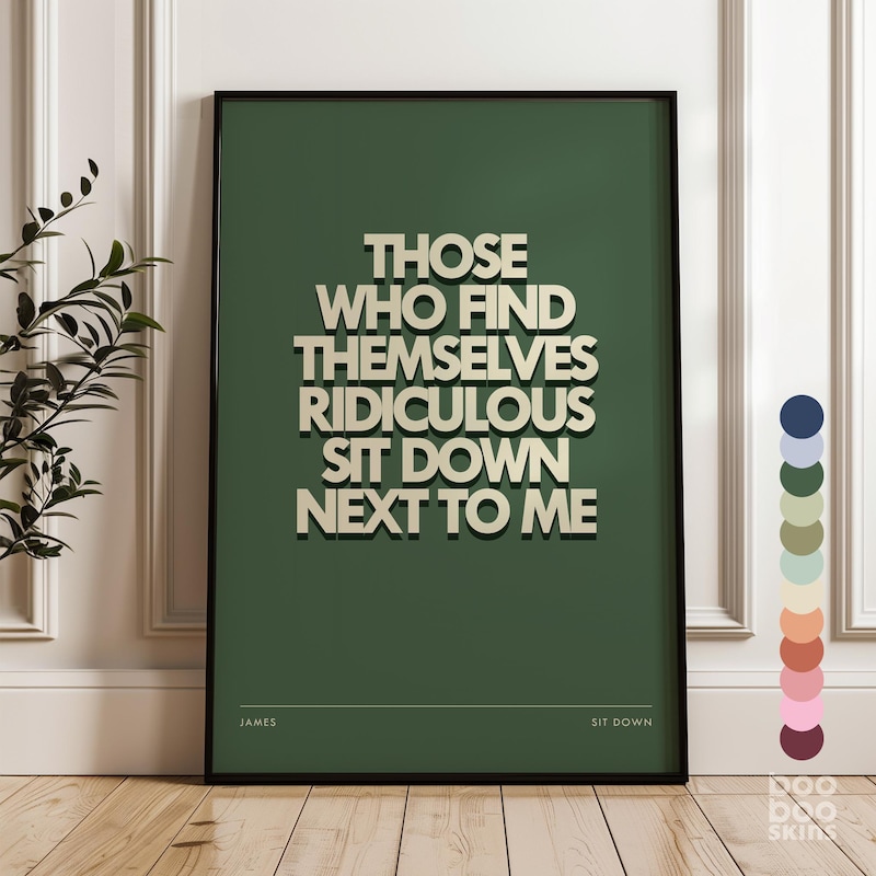 James the Band Wall Art - Etsy UK