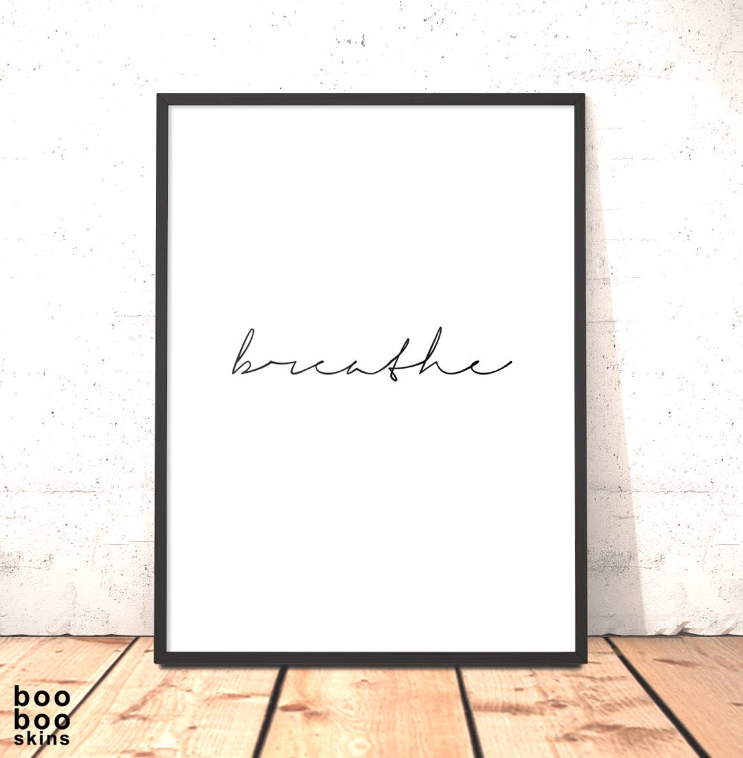 Breathe Print Breathe Printable Scandinavian Print Fashion Print Modern ...