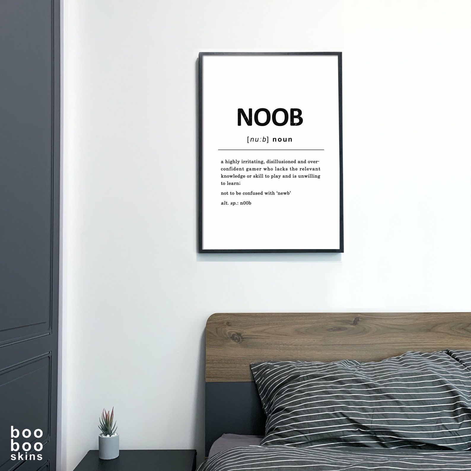 Noob Definition Print Boys Room Art Gamer Print Boys - Etsy