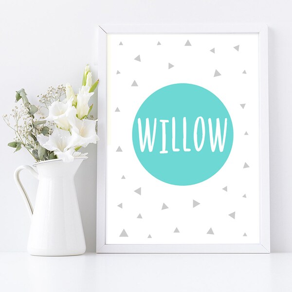 Baby Name Print - Etsy