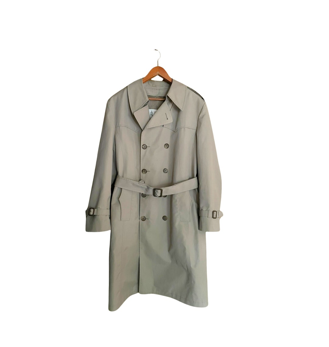 Perfect Vintage London Fog Trench Coat With Belt - Knee Length (men's ...