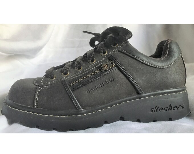 Vintage Skechers Oxford Lug Sole Shoe Chunky Shoe Women Brown Oxford ...